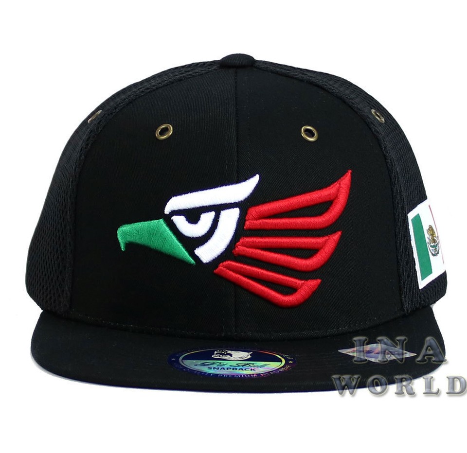 MEXICAN MEXICO hat cap HECHO EN MEXICO Eagle Snapback Micro Mesh ...