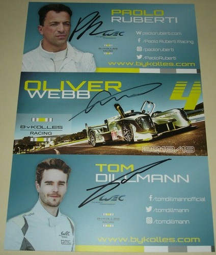 Le Mans 2019 Du Mans WEC By Kolles Racing ENSO CLM P1/01 LMP1 #4 Signed ...
