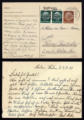 Germany Postal card from Berlin 1936 To Switzerland | eBay