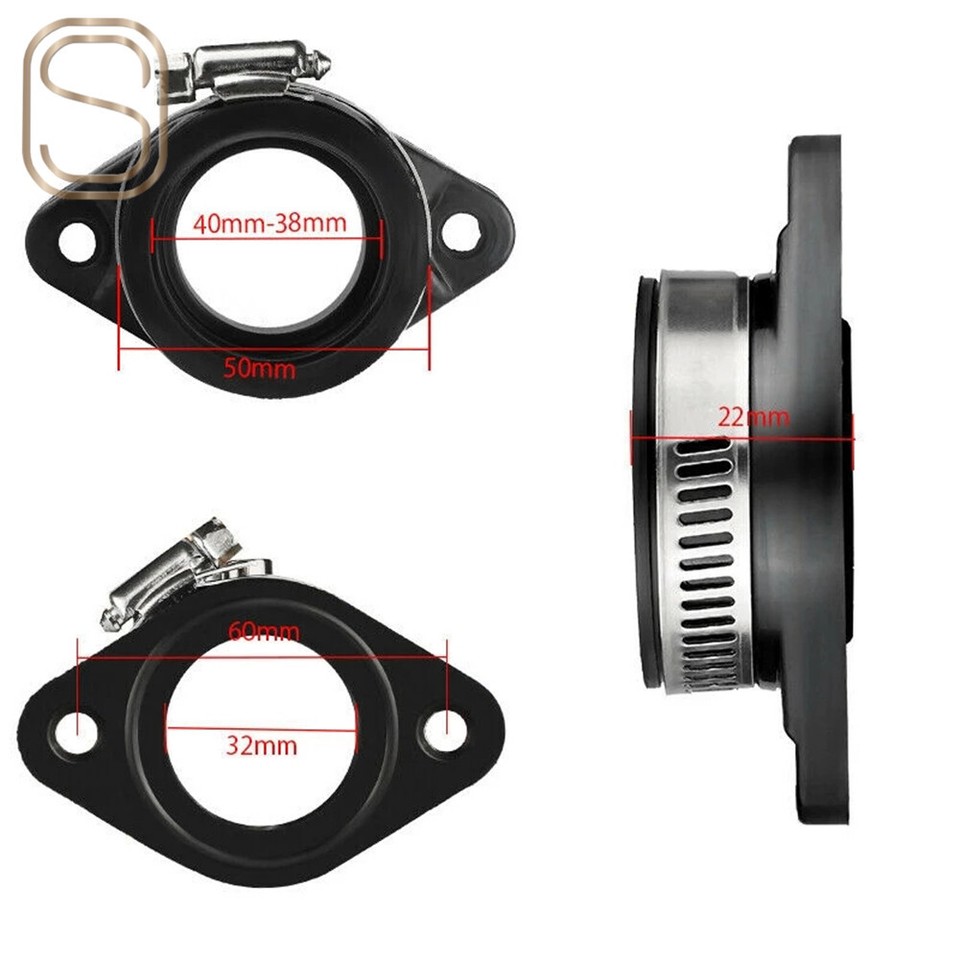 For Mikuni 30-34 60mm 40mm Spigot M-VM34-200K Carb Carburetor Flange ...