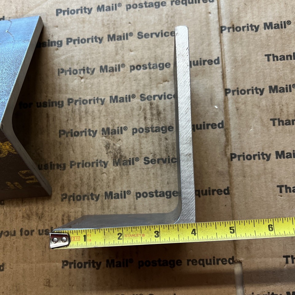 4 X 6 Steel Angle Iron 3/8" TH Bracing Brackets Welding Shelf 3" Long ...