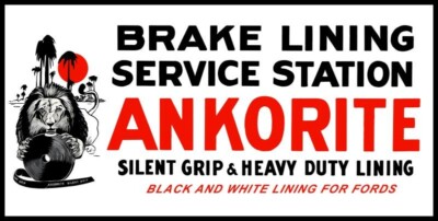 Ankorite Brake Lining Service Station NEW Sign 8 x 16" USA STEEL | eBay