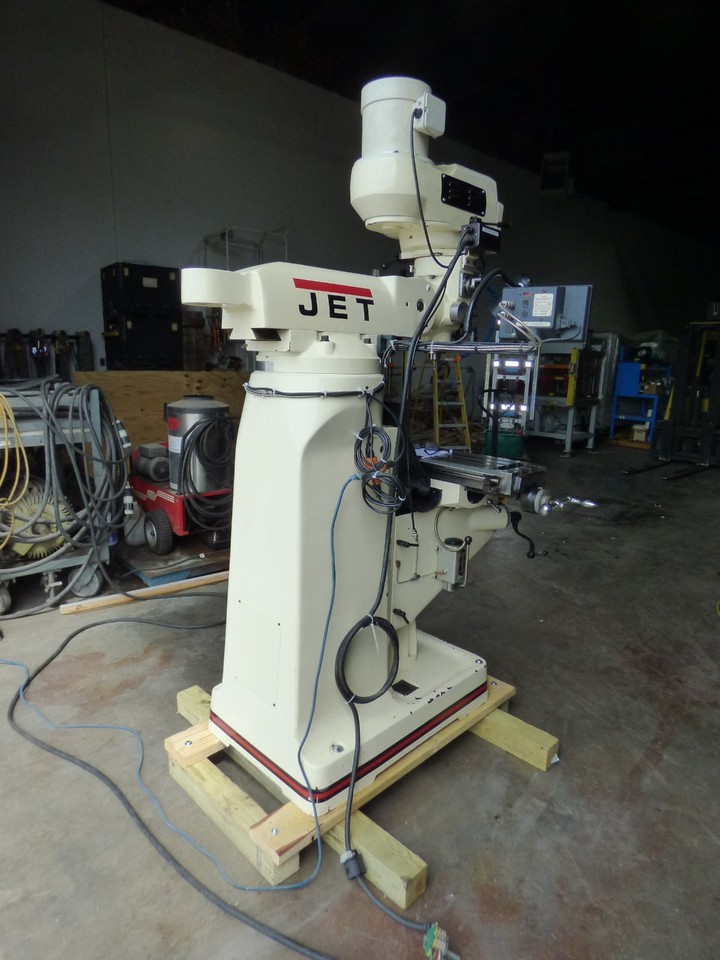 JET JTM-4VS MILLING MACHINE POWER FEED DIGITAL READOUT CLEAN MACHINE | eBay