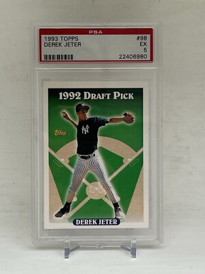 1993 Topps Derek Jeter Rookie ‘92 Draft Pick PSA 5 | eBay