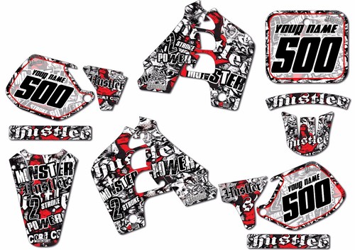 FOR HONDA CR 500 1989 - 2001 FULL GRAPHICS KIT MX DECALS MOTOCROSS ...