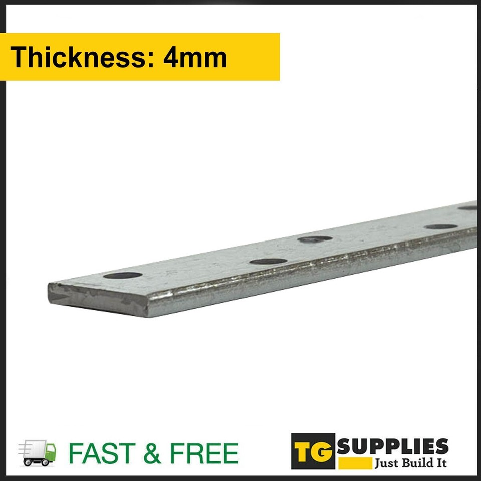 Heavy Duty 4mm Galvanised Flat Metal Plate | Jointing Mending Plate ...