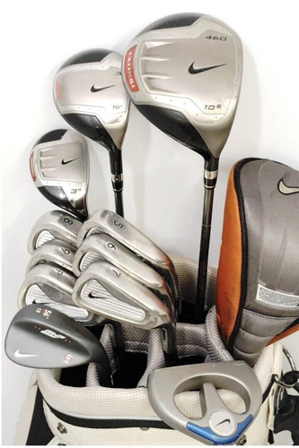 NIKE GOLF Club Set 1W 3W 3H 5-9i Pw 56 PT 11pc RH Graphite & Steel S ...