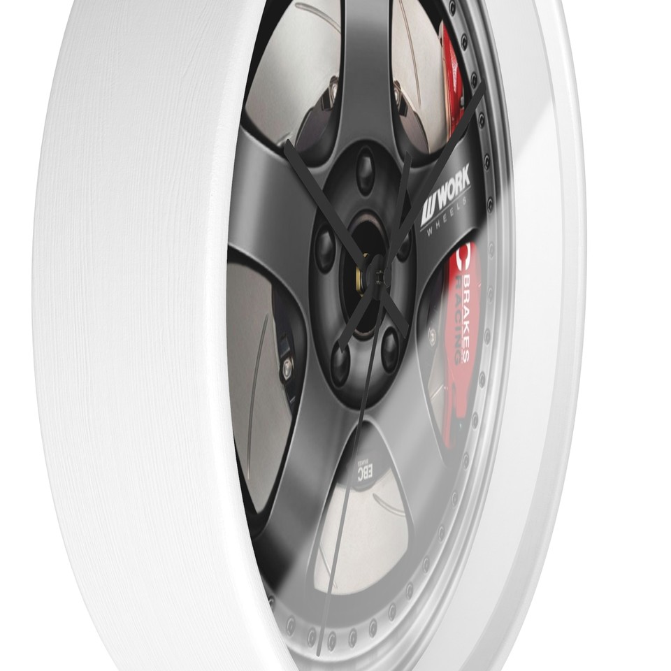 Work Meister W/Brake Wheel Wall Clock, Wheel Clock, GTR Supra Evolution ...
