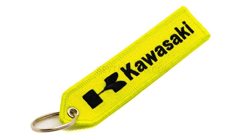 KAWASAKI VULCAN KLX KLR ATV UTV NINJA H2 ZX-14R KEYCHAIN TAG DOUBLE ...