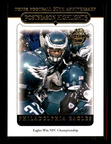 2005 FOOTBALL 2005 Topps Philadelphia Eagles Philadelphia Eagles #359 ...