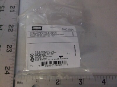 HUBBELL SHC1024 1/2" STRAIGHT STRAIN RELIEF CORD CONNECTOR ALUMINUM | eBay
