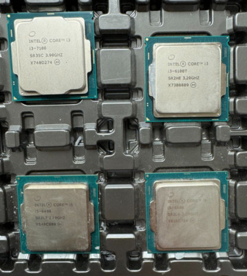 Lot of 4 assorted x intel Processor i3-7100 i3-6100T i5-6400 i5-6500 | eBay