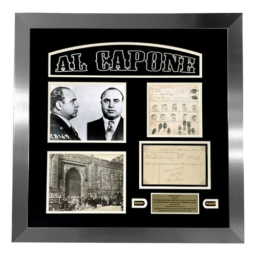 Al Capone Original 1929 Philadelphia Prison Sentence Document Framed ...