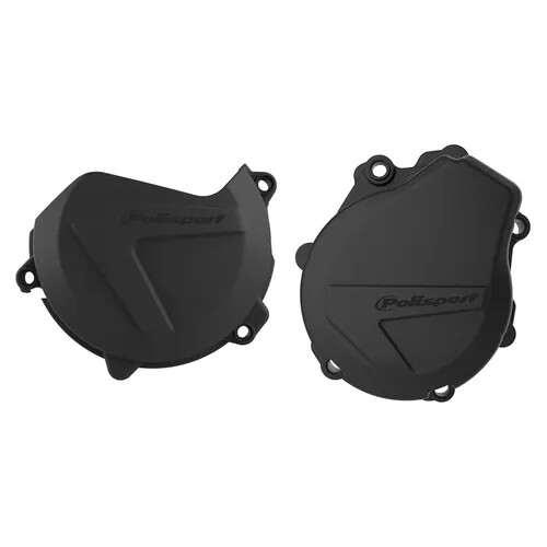 Polisport Black Clutch Ignition Cover Guard Protector Kit Husqvarna ...