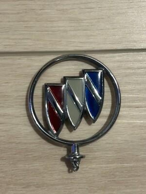 Vintage 1980s / 1990s Buick Round crest Hood Ornament Emblem Topper OEM ...