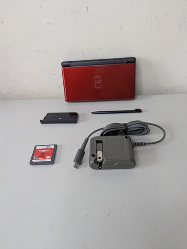 Nintendo DS Lite Handheld Console Red Black w/Charger Tested USG-001 ...