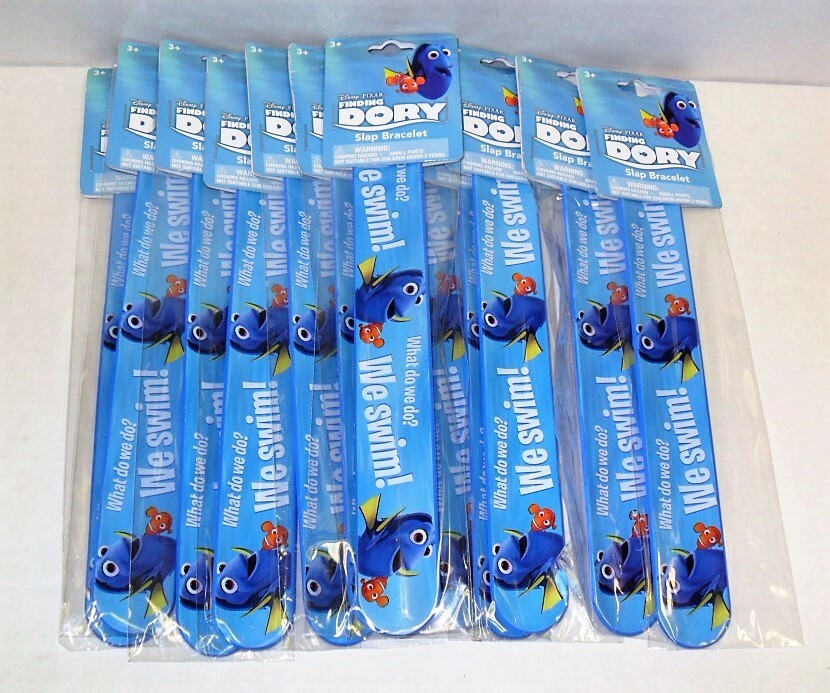 DISNEY PIXAR FINDING DORY SLAP BRACELET LOT OF (12) #4 NEW SEALED | eBay