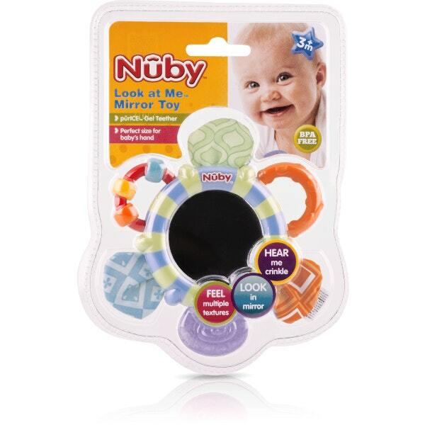 Nuby Look-at-me Mirror Teether Toy Colors May Vary for sale online | eBay