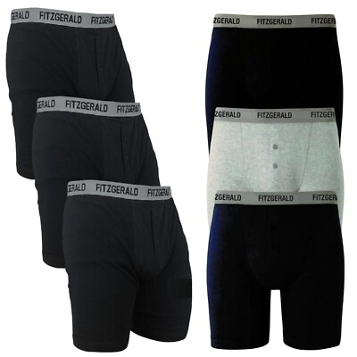 2XL-8XL Mens 3 Pack Boxer Shorts Multipack Big and Tall Boxer Plus Size ...