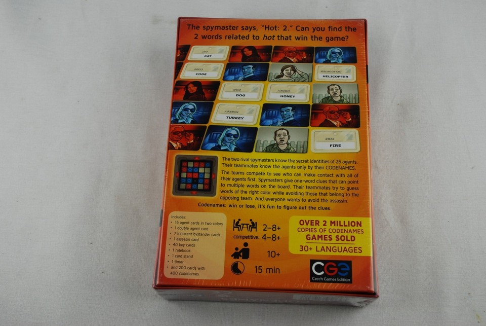 Codenames Board Game Vlaada Chvatil CGE Czech Games Code Names Top ...