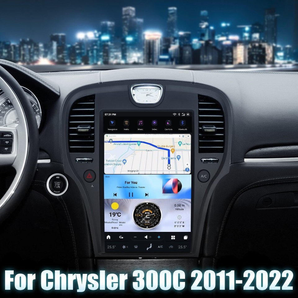 14.4" Android Smart Radio Tesla Vertical Screen GPS For Chrysler 300C ...