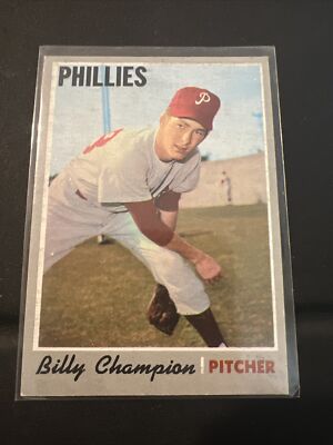 1970 Topps Baseball Card #149 Billy Champion - Low To Mid Grade - G/VG ...