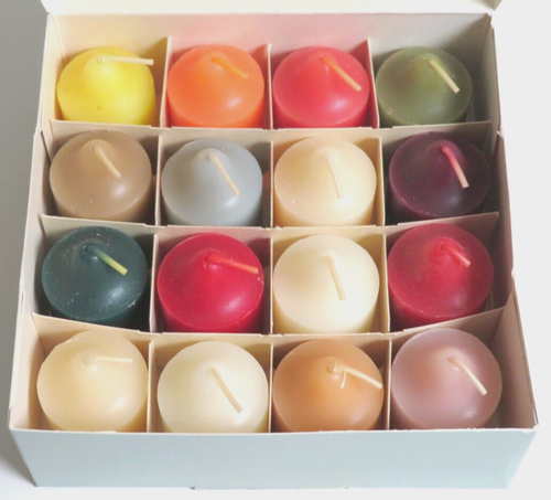 PartyLite VOTIVE SAMPLER CS0209 Box of 16 Scented FALL & HOLIDAY ...