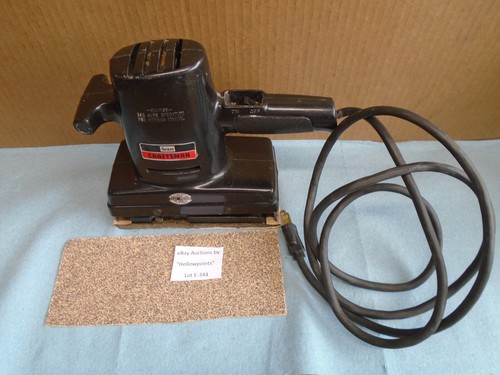 Sears Craftsman USA vintage 1/3 Sheet Pad Sander Dual Motion 315.11631 ...