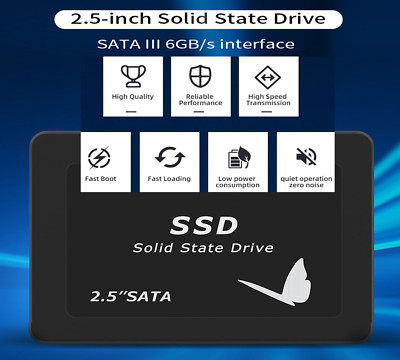 SSD 240GB 360 GB 500GB 720GB 1TB 2TB SATA III 2.5" Laptop Solid State ...