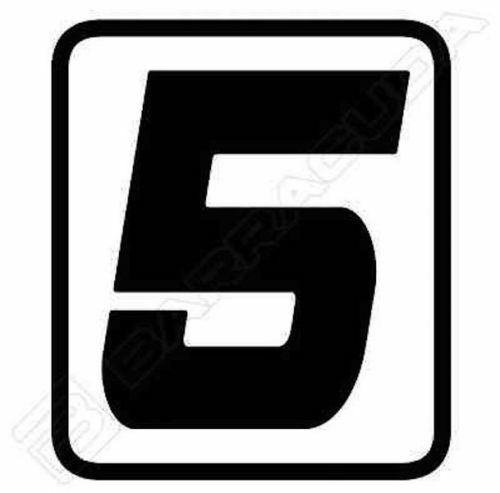 Sticker Single Number " 5 " Code N400/5 | eBay Australia