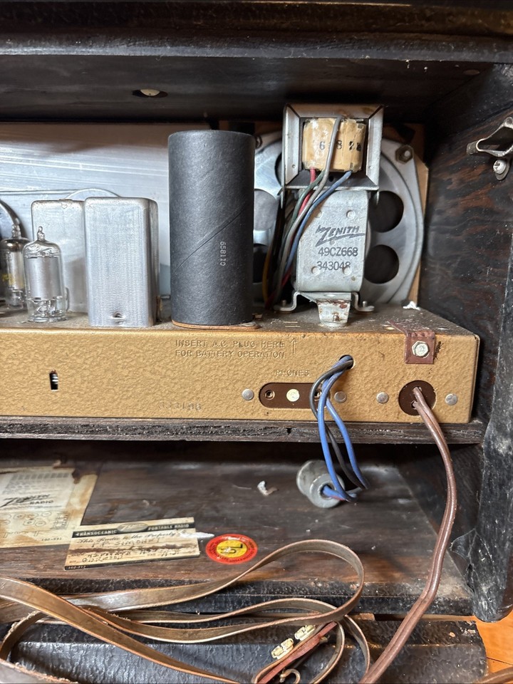 Zenith Transoceanic Radio G500 5G40- W/static Clean Case- My Other ...