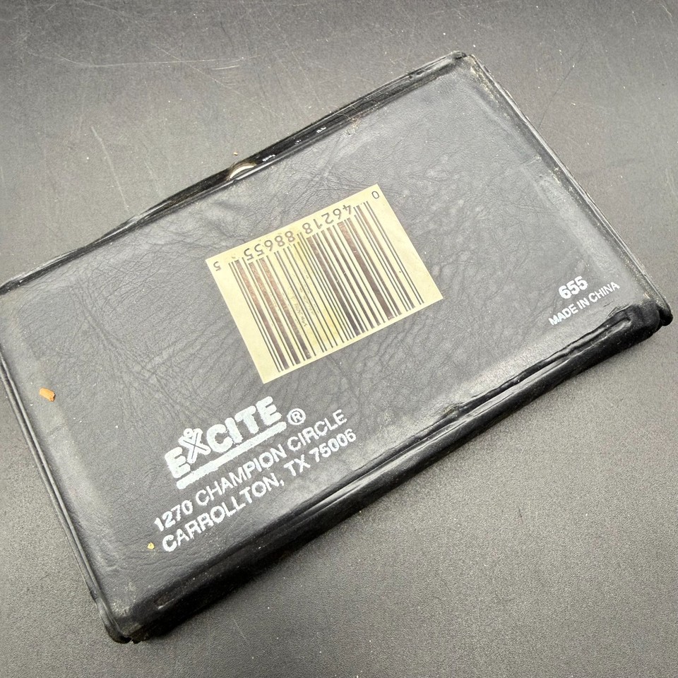 1995 New Old Stock Excite Double Six Dominoes With Black Vinyl Carrying ...