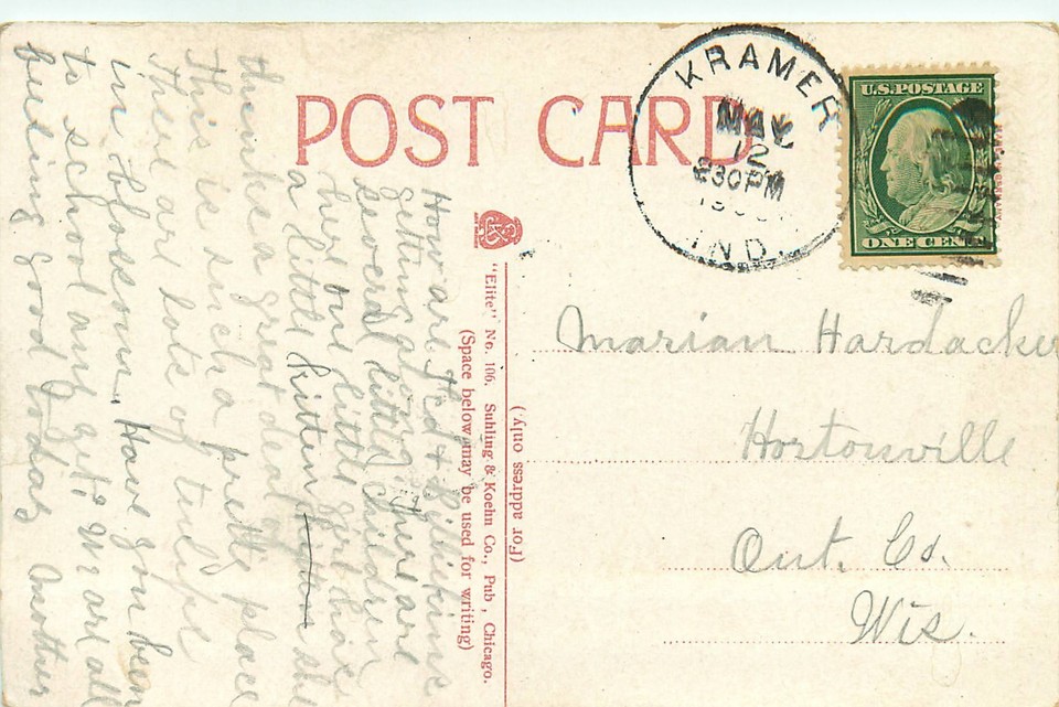 c1910 On the Banks of Wabash Near Mudlavia Health Resort Kramer Indiana ...