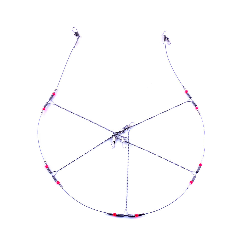 10/20 Pack Top Bottom Rig Stainless Steel Wire Trace Leader Snap Swivel ...