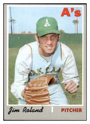 1970 TOPPS #719 JIM ROLAND A'S NR-MT 499452 (KYCARDS) | eBay