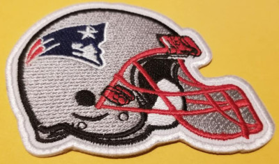 New England Patriots NFL helmet Embroidered Patch approx 2.5x3.25" | eBay