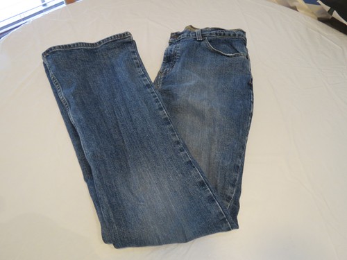 Womens Old Navy Brand Boot Cut 6 short 6S Denim stretch blue jeans pre ...