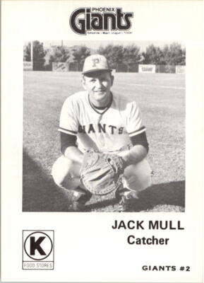 1975 Phoenix Giants Circle K #2 Jack Mull - NM-MT | eBay