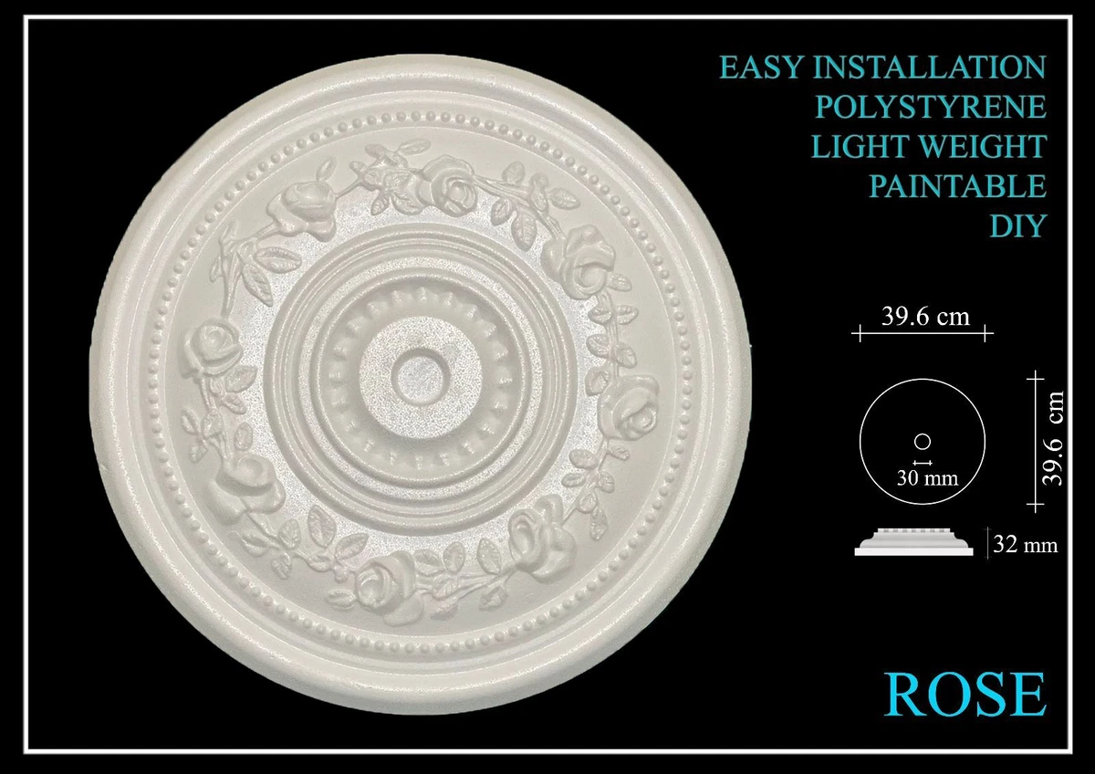 How To Paint A Polystyrene Ceiling Rose | Shelly Lighting