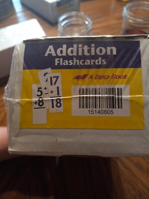A Beka Book Addition Flashcards K- 6th Grade Sealed, Brand New!!!!! | eBay