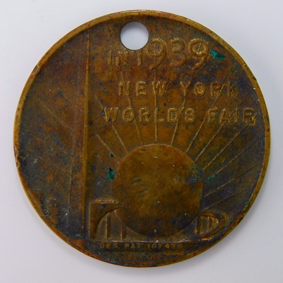 1939 NY World's Fair Token Washington Inauguration 150th Anniversary ...
