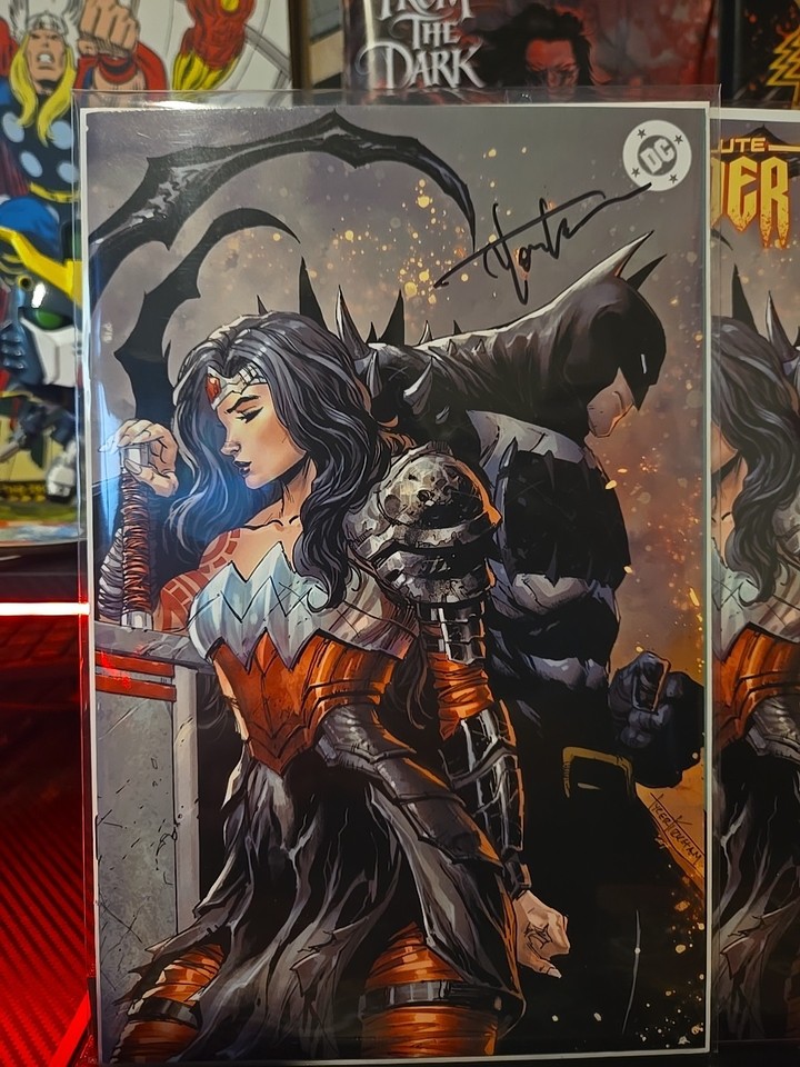 SIGNED - ABSOLUTE WONDER WOMAN 15 TYLER KIRKHAM Variant ABC Set LTD ...