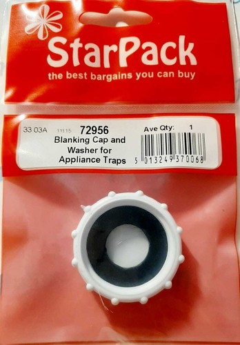 Appliance Trap Blanking Cap & Washer Washing Machine Dishwasher Taps ...