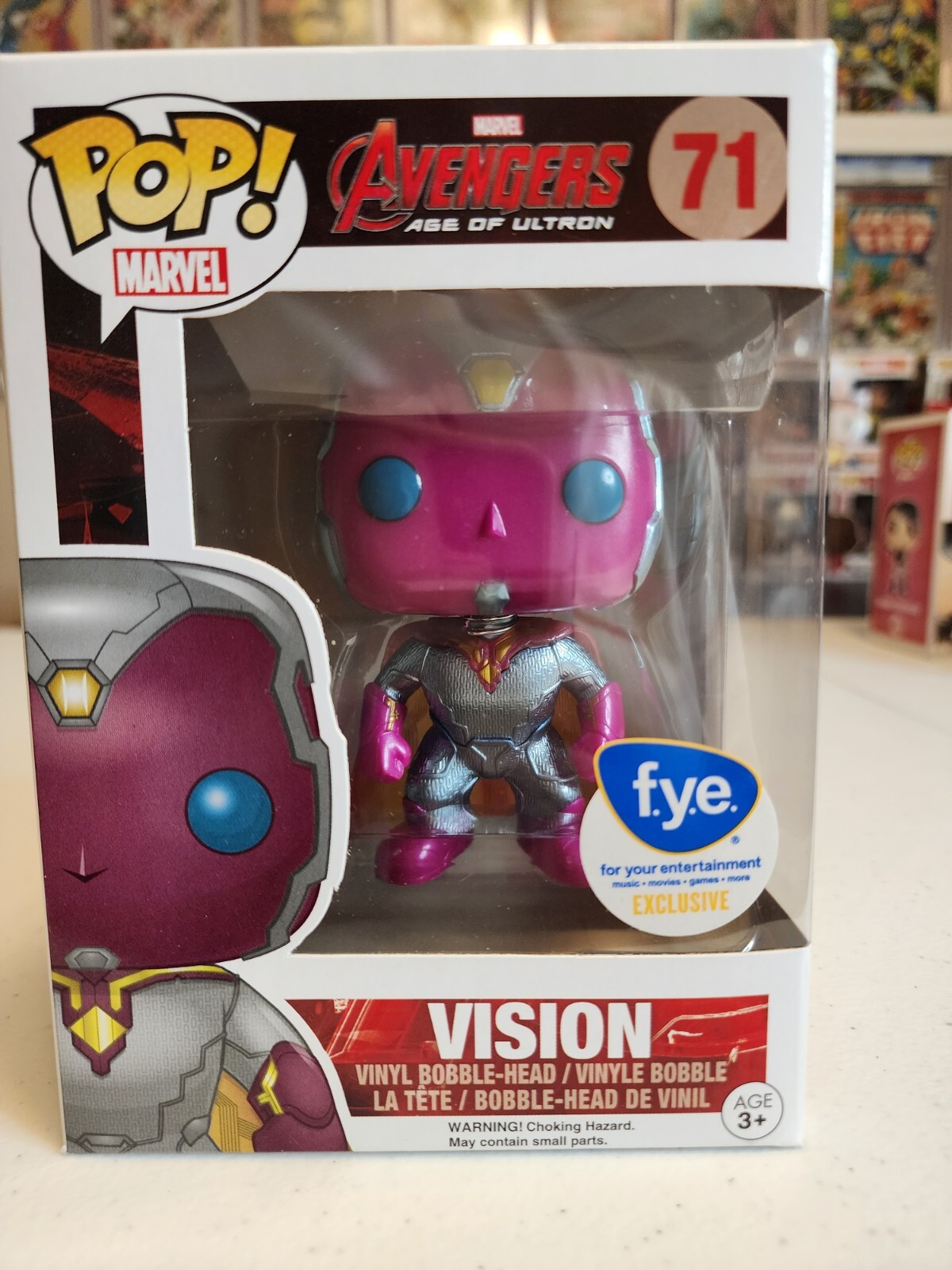 Funko POP! Marvel Avengers Age Of Ultron VISION #71 FYE Exclusive | eBay