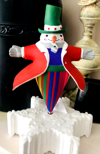 XMAS DEPT 56 SNOW ATTIRE Masquerade CONE MUSIC BOX Rotating Musical MAD ...
