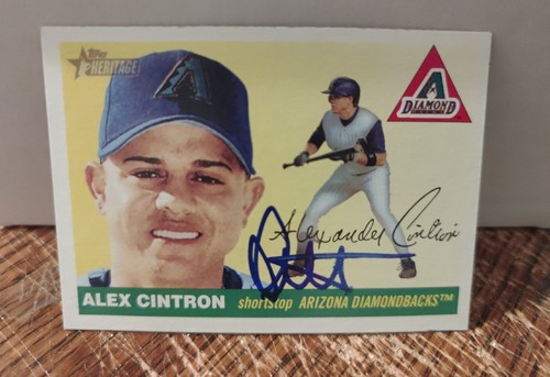 Alex Cintron Autographed 2004 Topps Heritage Signed Baseball Card #39 ...