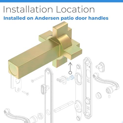 Replacement Andersen Hinged Door Lock Actuator 2579542 Compatible with ...
