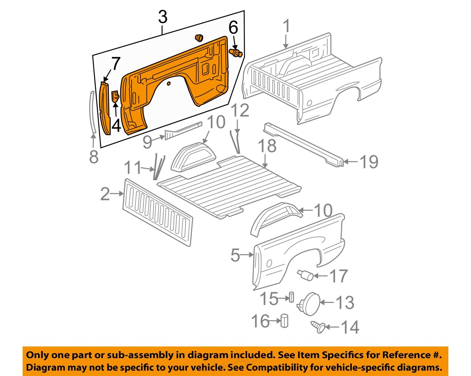 GM OEM 04-07 Sierra 1500 Classic Front Side Panels-Side Panel Assy ...