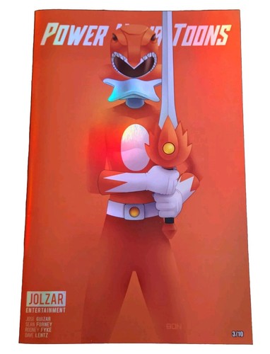 Power Ninja Toons Red Ranger MMPR Daffy Duck Homage Foil Variant Cover ...