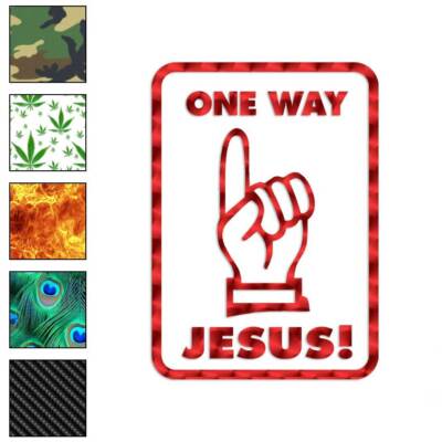 One Way Up Jesus, Vinyl Decal Sticker, 40 Patterns & 3 Sizes, #488 | eBay